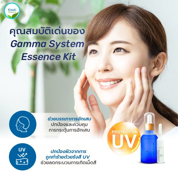 Gamma System Essence Kit เซรั่มวิตามิน C และวิตามิน E ลดเลือนริ้วรอย ...