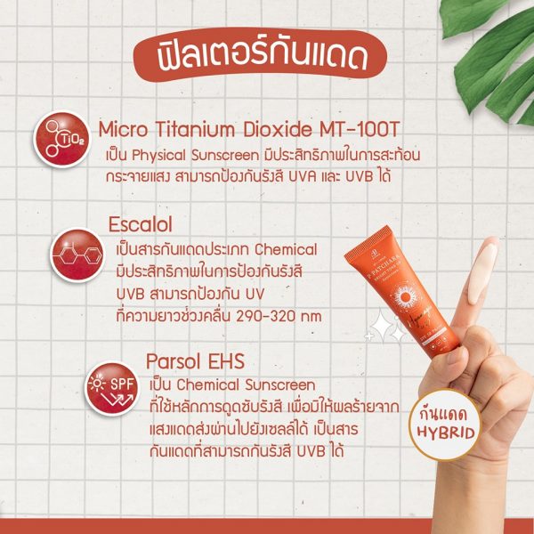 P Patchara พี พัชรา | ครีมกันแดด SPF 50 PA +++ ปกป้อง โทนอัพ บำรุง - Kiseki Thailand st